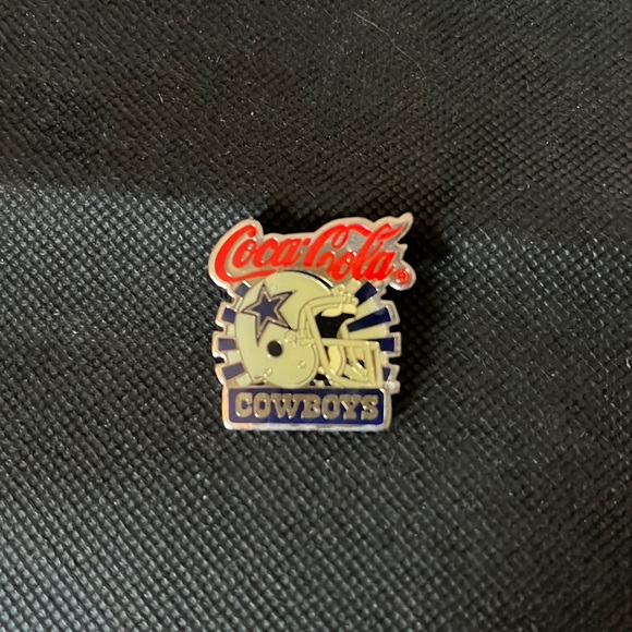 Other | Vintage 198s Nfl Conference Coca Cola Pin Cowboys | Poshmark